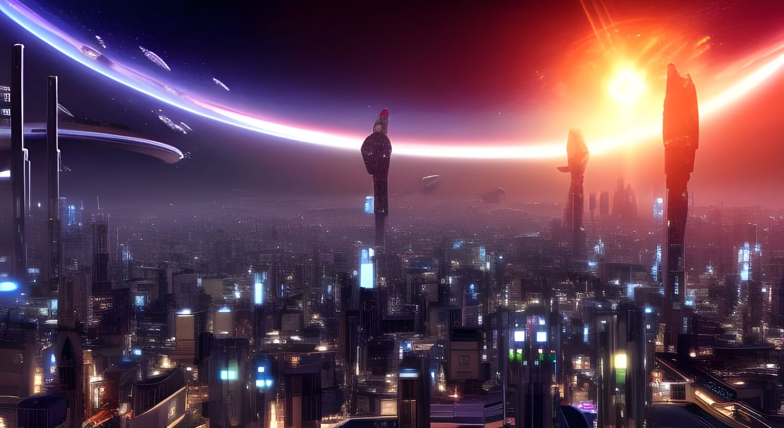 Abu-Dabu, City of Towers of Elboron One, by Lord Elboron - AI Generated ...