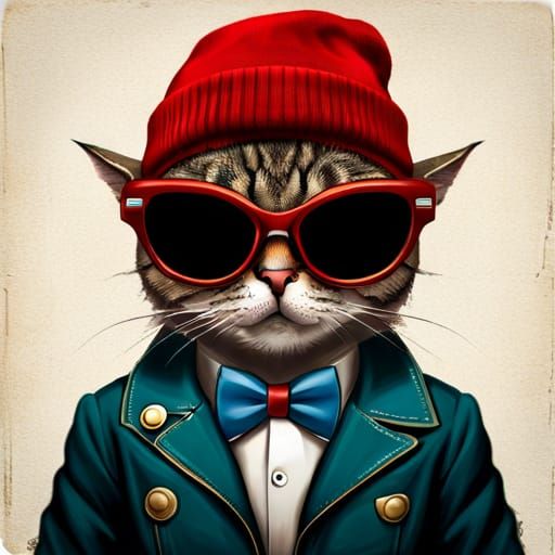 Cool cat - AI Generated Artwork - NightCafe Creator
