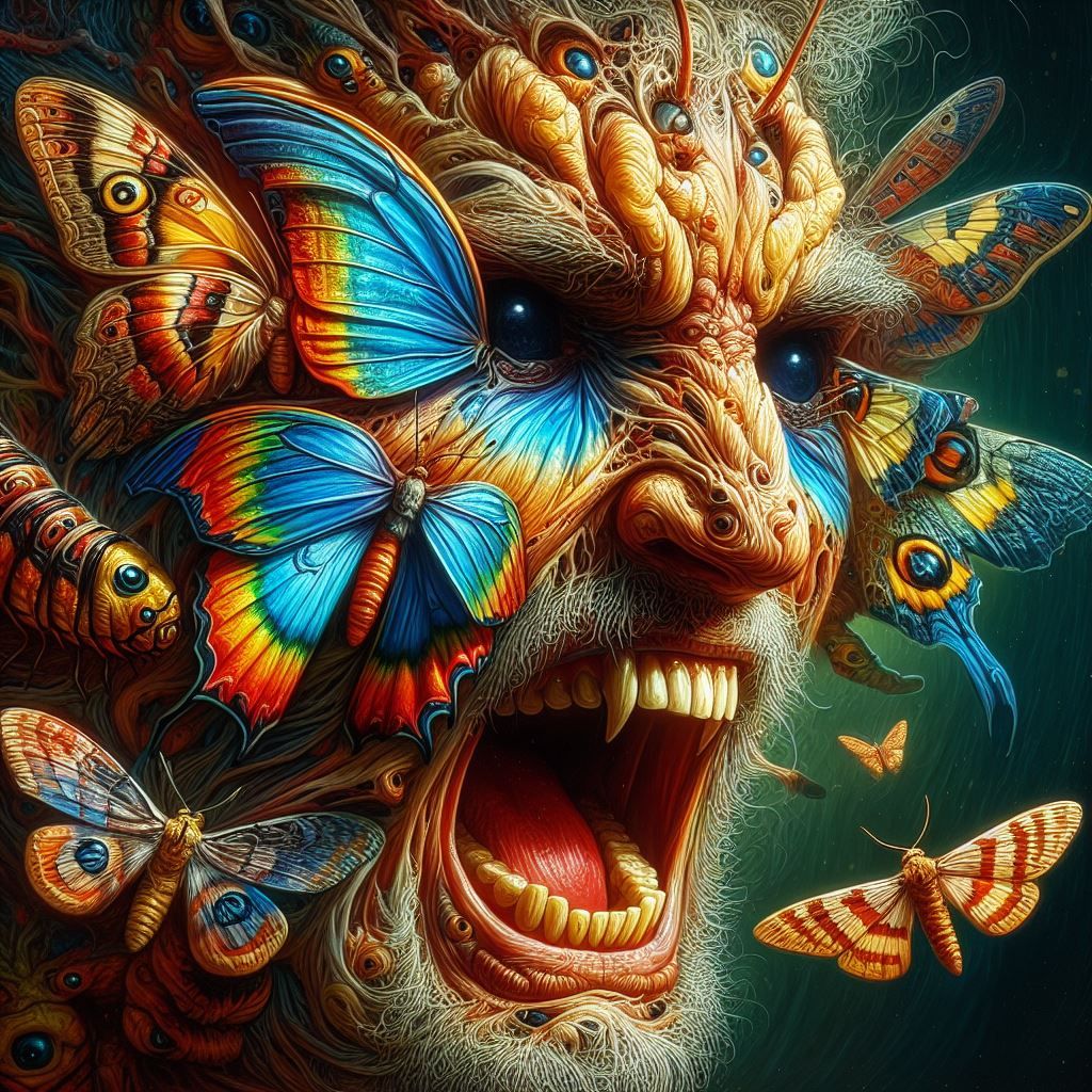 The Phobia Project : Lepidopterophobia - AI Generated Artwork ...