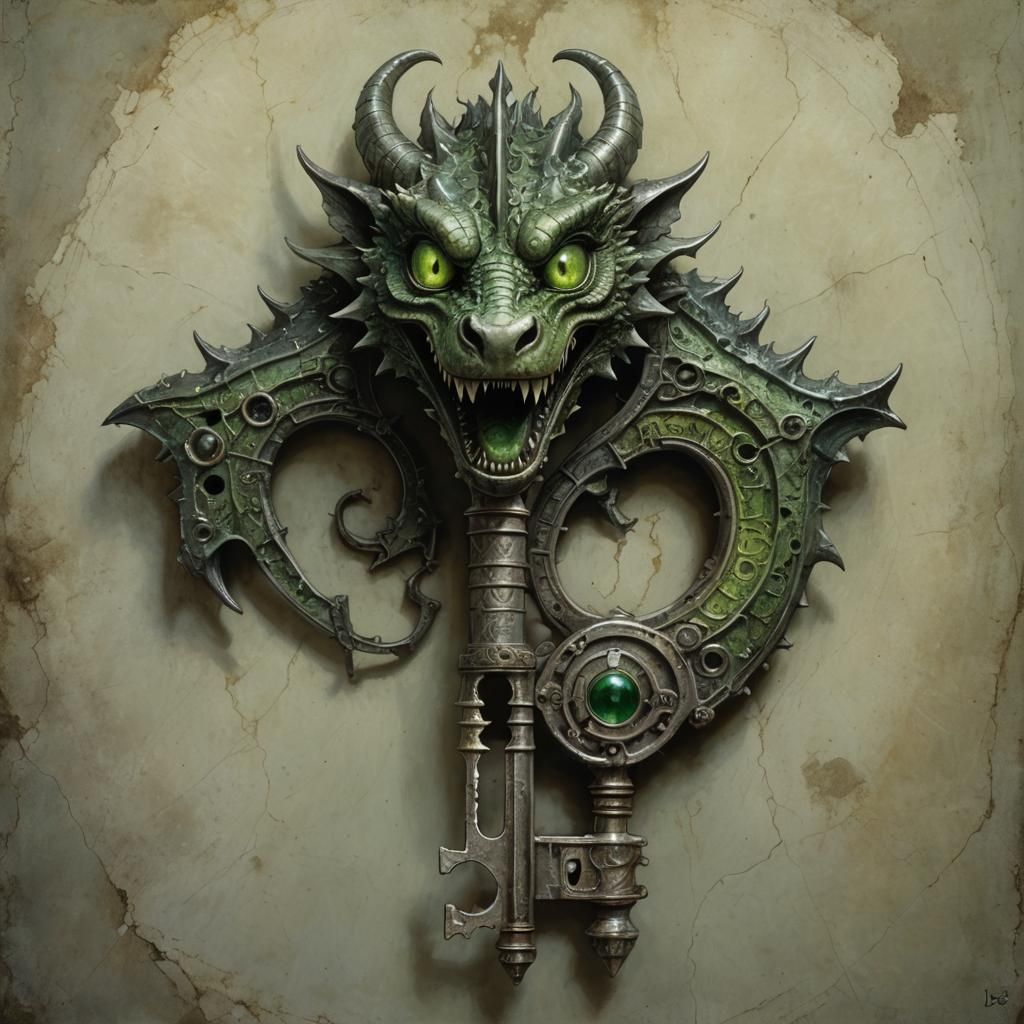 Dragon Key - AI Generated Artwork - NightCafe Creator