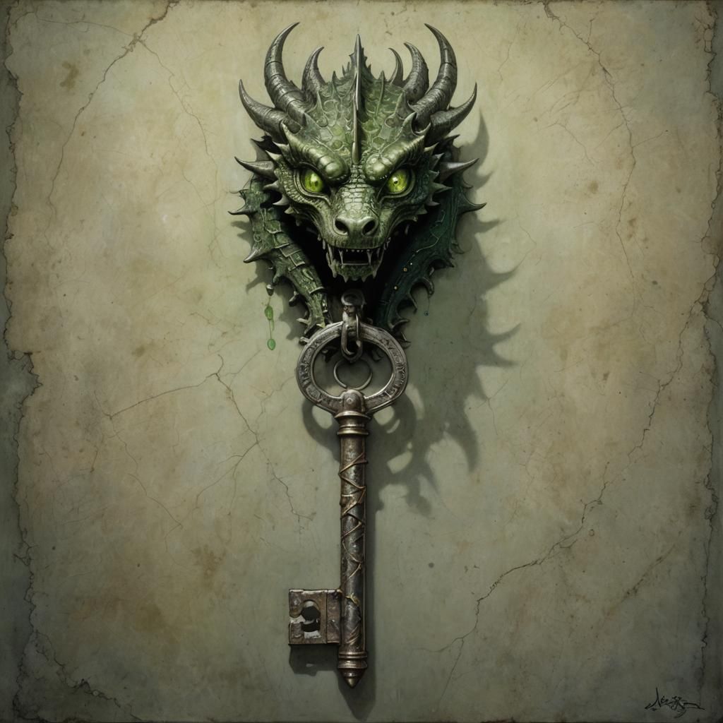 Dragon Key - AI Generated Artwork - NightCafe Creator