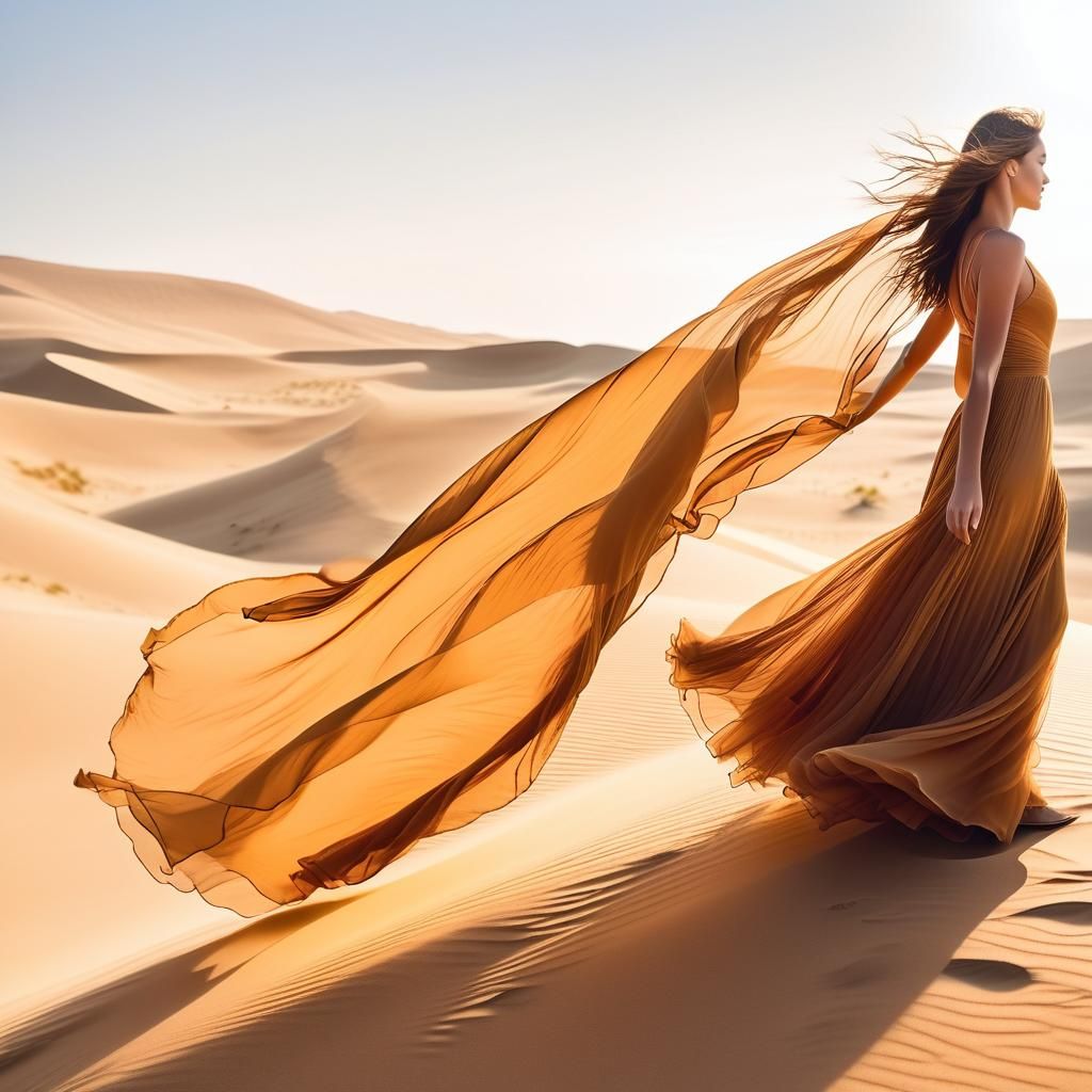 Desert Mirage Dancer - AI Generated Artwork - NightCafe Creator