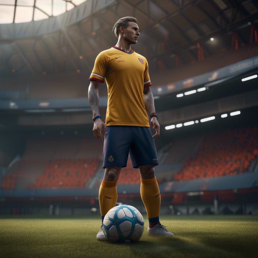 Hyper Realistic Soccer Uniform - AI Generated Artwork - NightCafe Creator