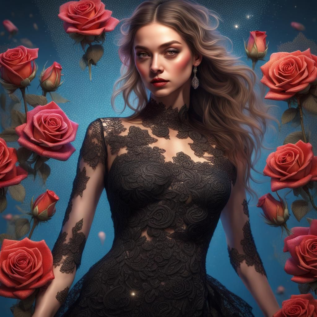 Woman in Lace - AI Generated Artwork - NightCafe Creator