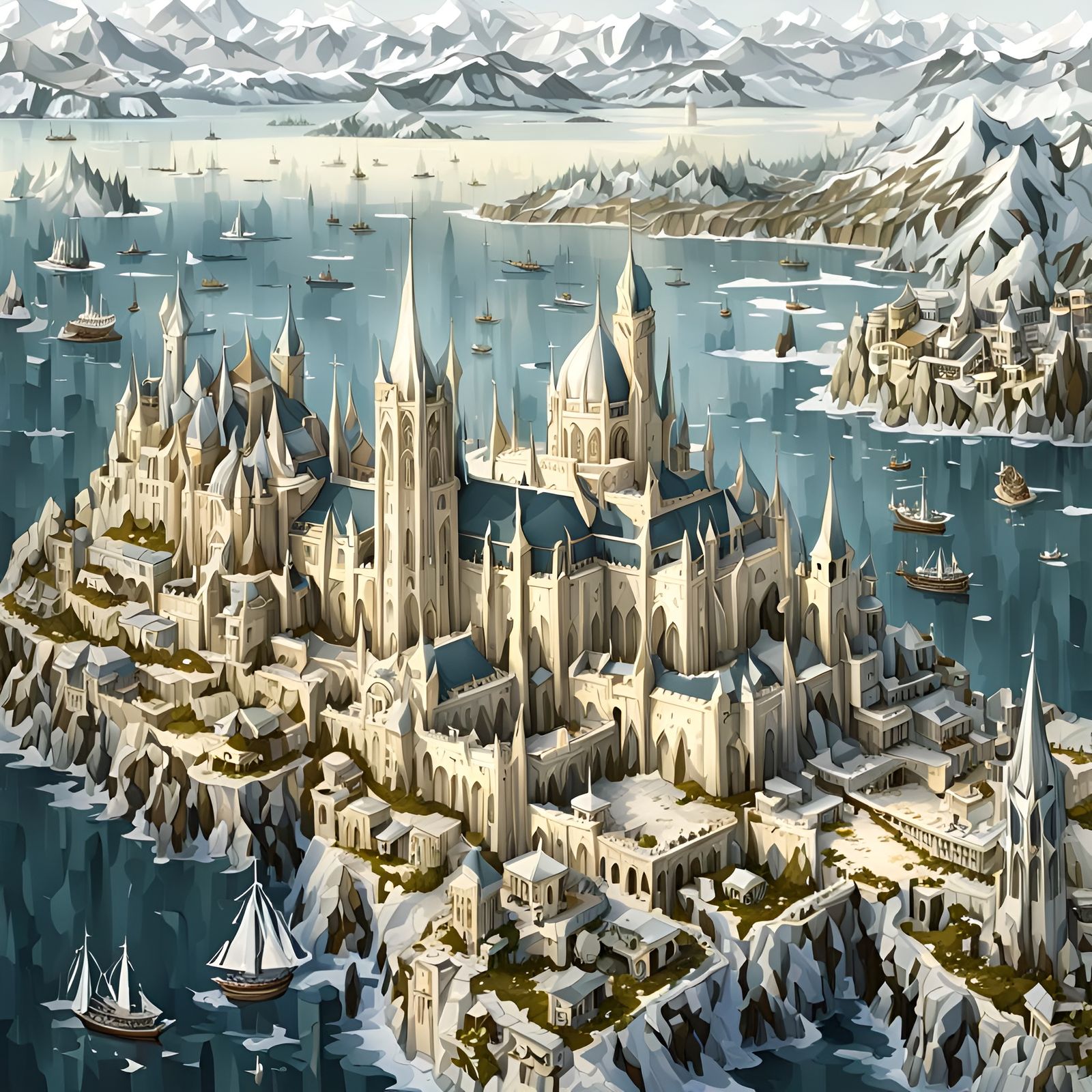 Valinor. middle earth. - AI Generated Artwork - NightCafe Creator