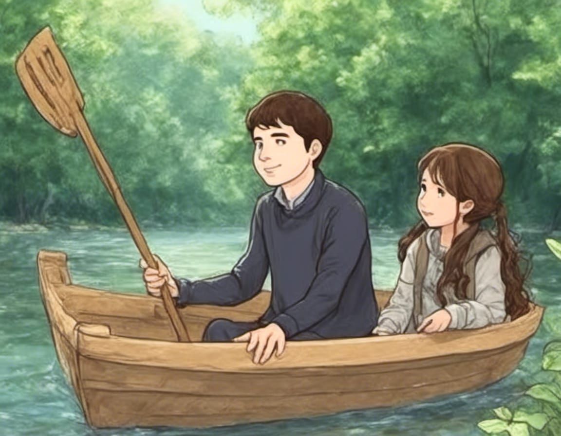 Relaxing Day Downriver - AI Generated Artwork - NightCafe Creator