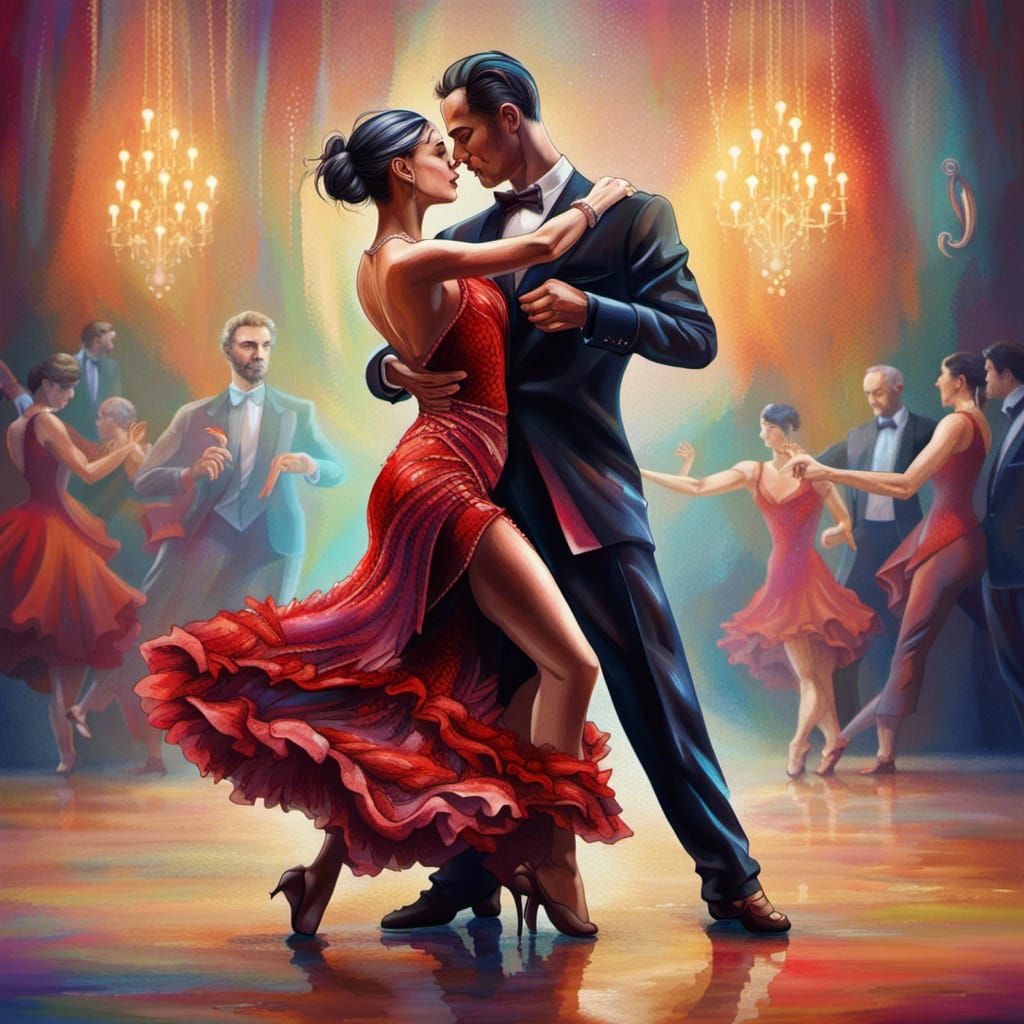 Dancing the Tango - AI Generated Artwork - NightCafe Creator