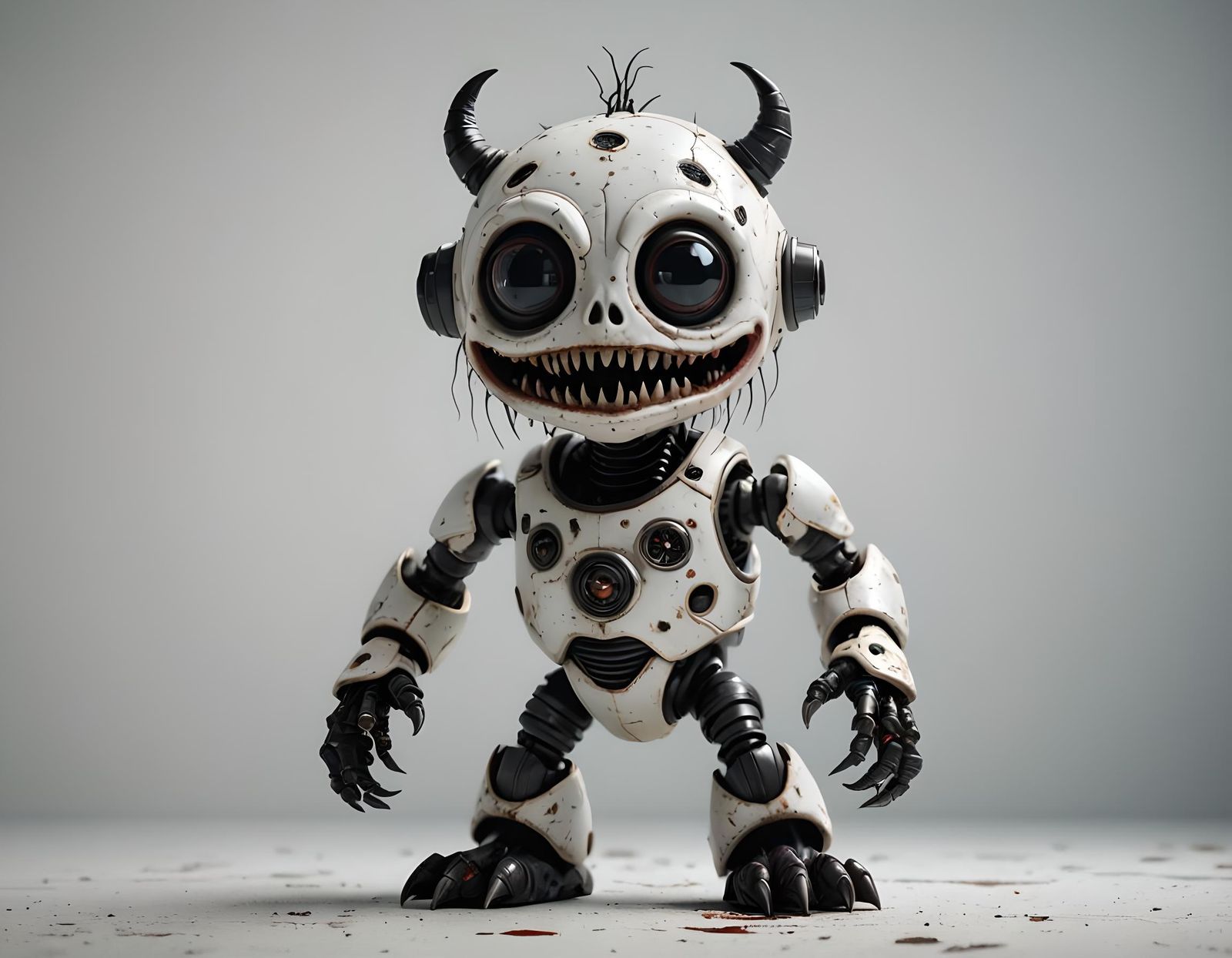 Creepy sinister old toy creature - AI Generated Artwork - NightCafe Creator