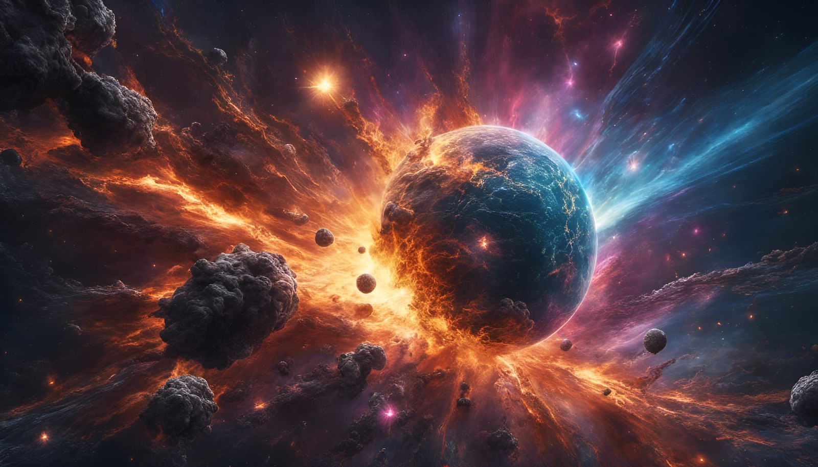 Cinematic space scene - AI Generated Artwork - NightCafe Creator