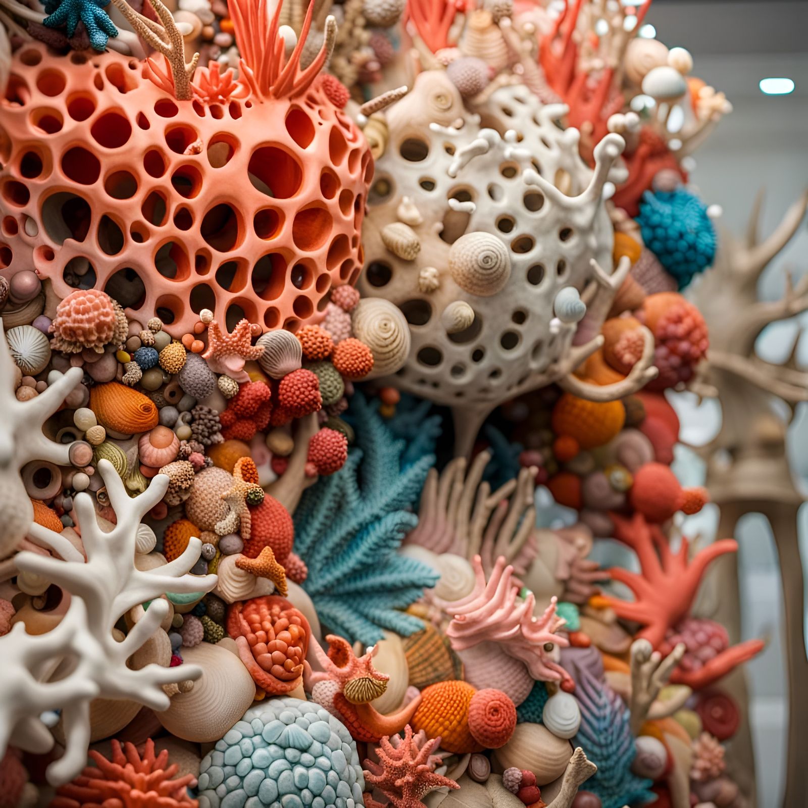 The Coral Crown (close-up) - AI Generated Artwork - NightCafe Creator