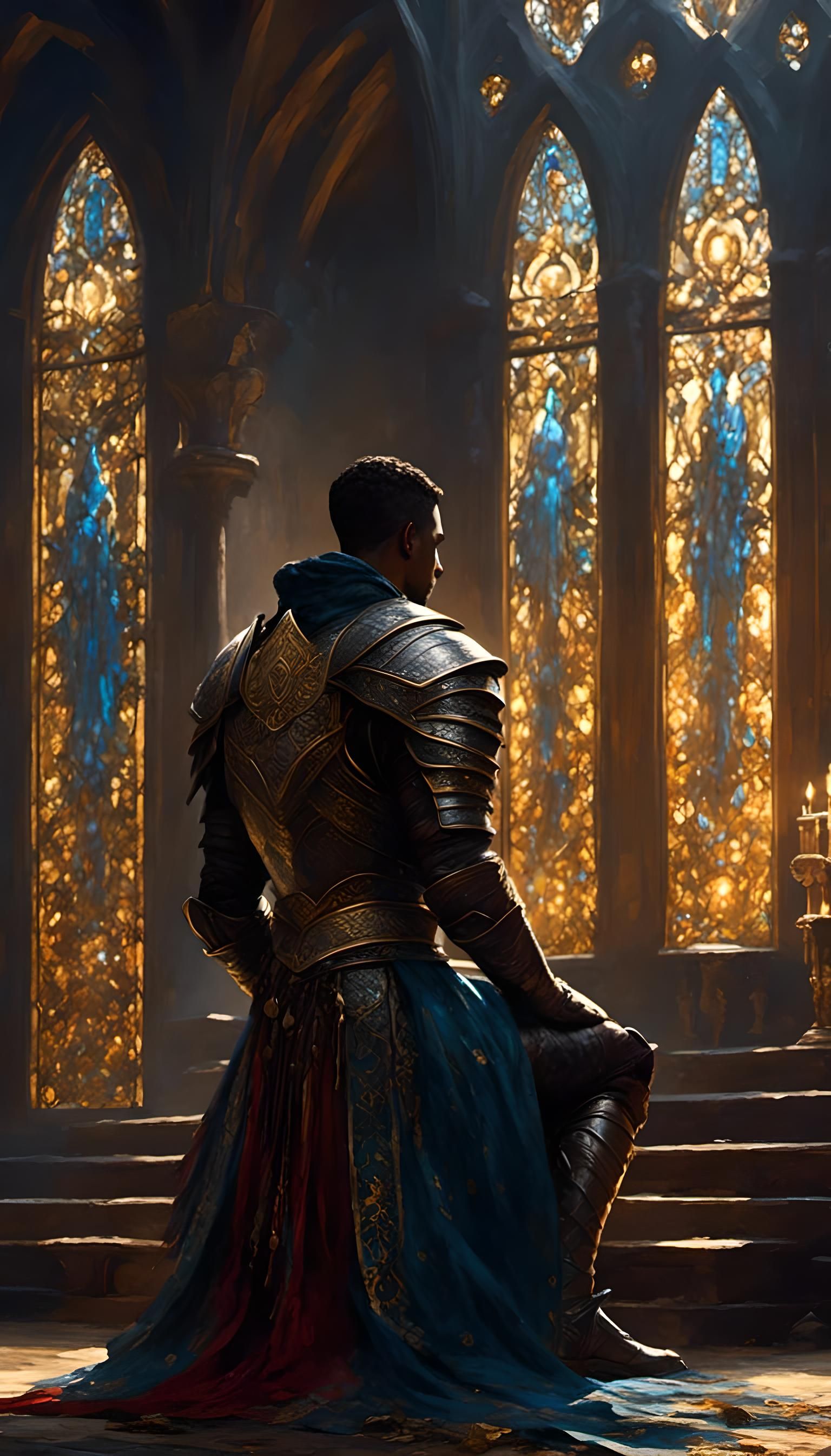 Tul'Ramarian Paladin - AI Generated Artwork - NightCafe Creator