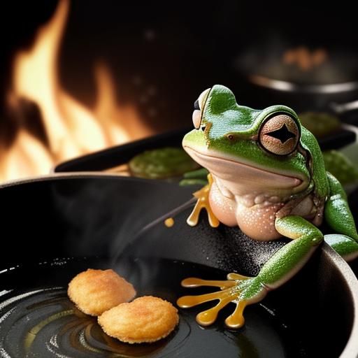 ¿Frying pan or fire? - AI Generated Artwork - NightCafe Creator