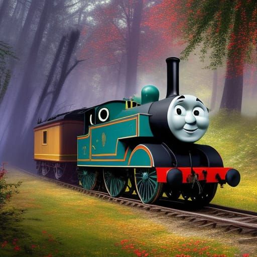 Thomas the Tank Engine - AI Generated Artwork - NightCafe Creator
