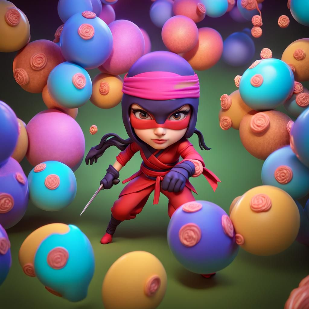 Tiny Ninja - AI Generated Artwork - NightCafe Creator