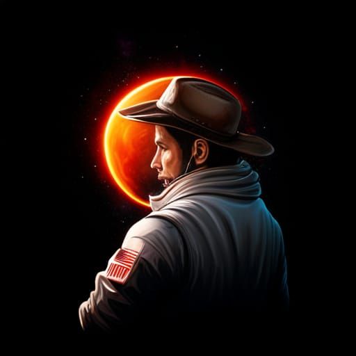 cowboy moon - AI Generated Artwork - NightCafe Creator