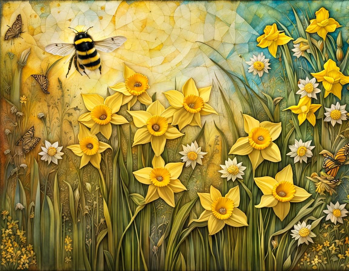 Humble Bumble Bee - AI Generated Artwork - NightCafe Creator