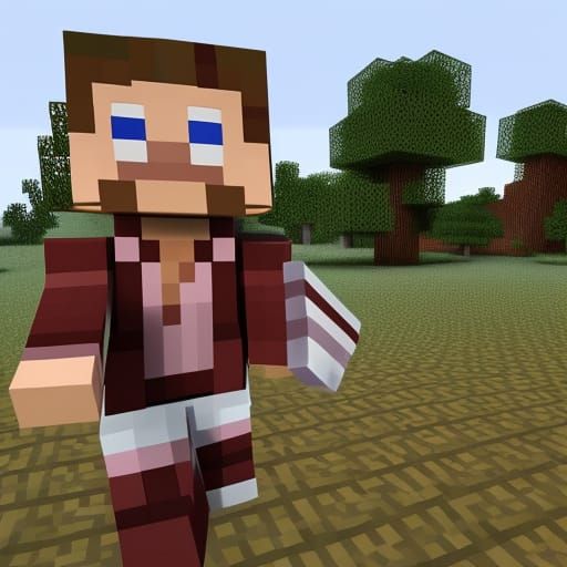 minecraft steve chugging a gallon of strawberry milk - AI Generated ...