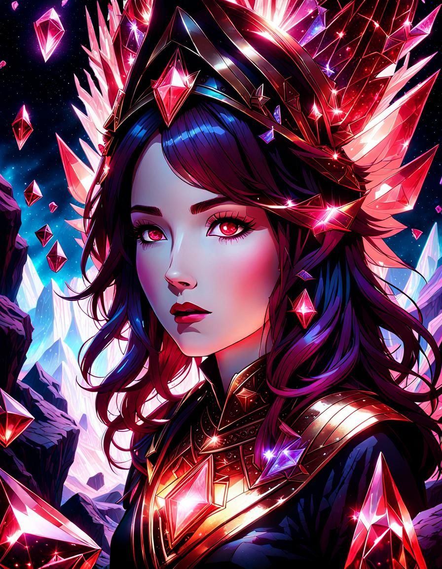 Queen of Crystals - AI Generated Artwork - NightCafe Creator