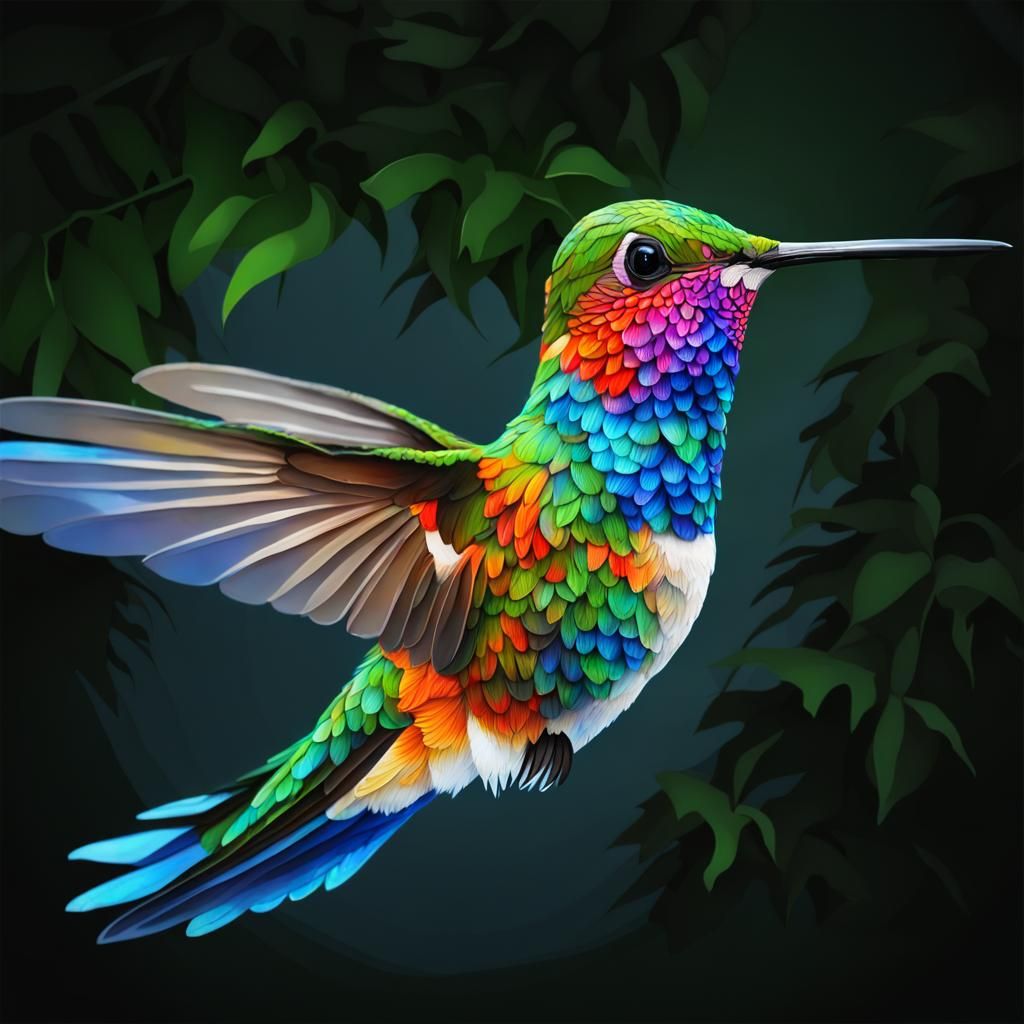 hummingbird... - AI Generated Artwork - NightCafe Creator