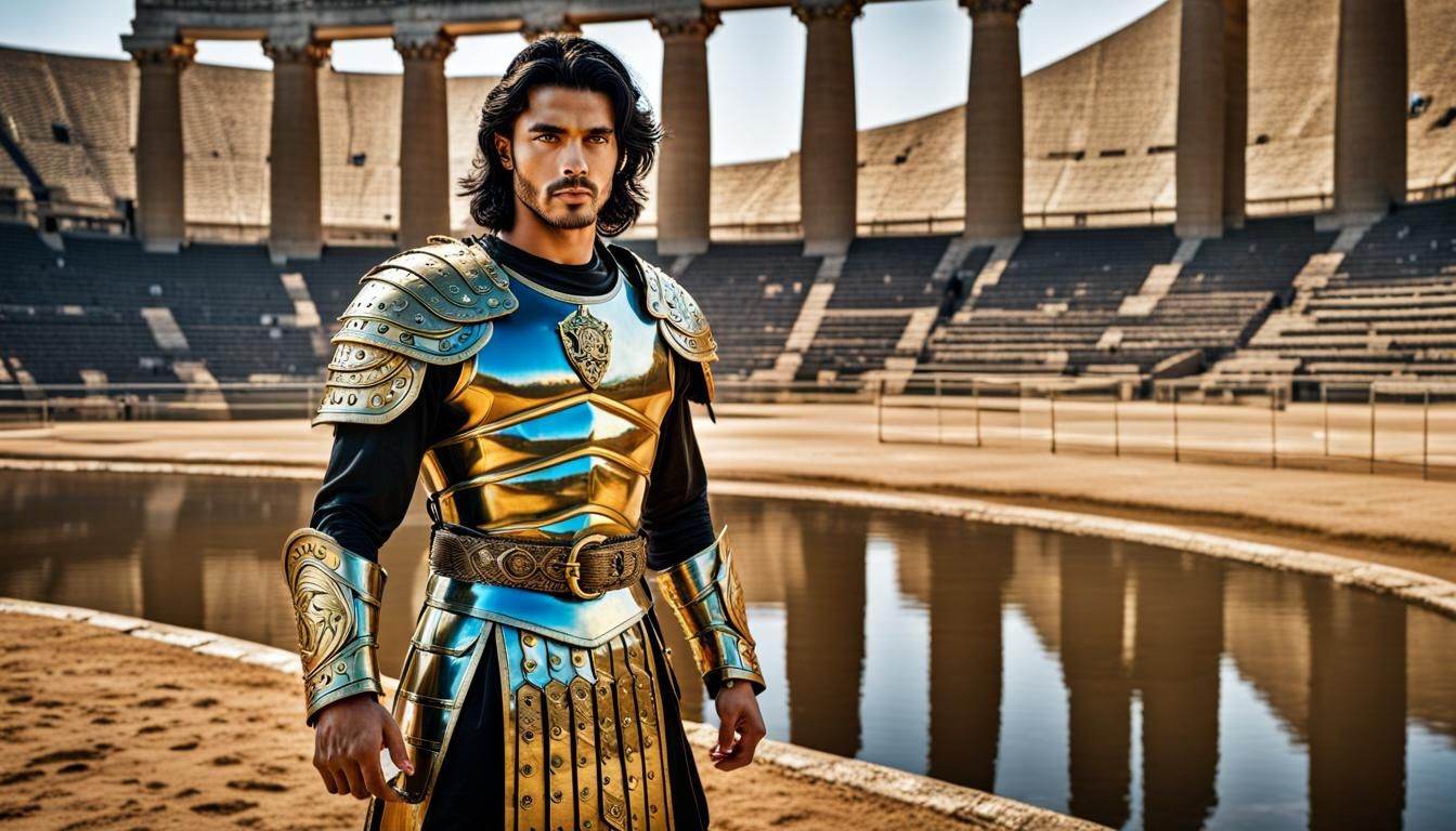 Golden Gladiator - AI Generated Artwork - NightCafe Creator