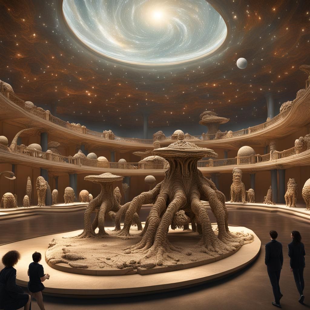 alien museum - AI Generated Artwork - NightCafe Creator
