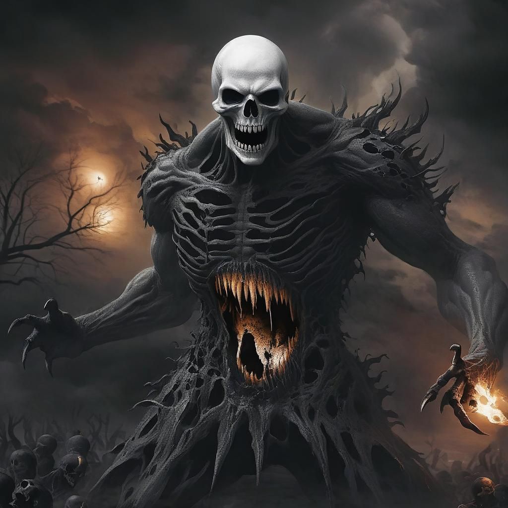 Black and white nightmare - AI Generated Artwork - NightCafe Creator