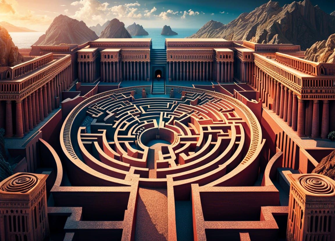 Maze of Greek gods - AI Generated Artwork - NightCafe Creator