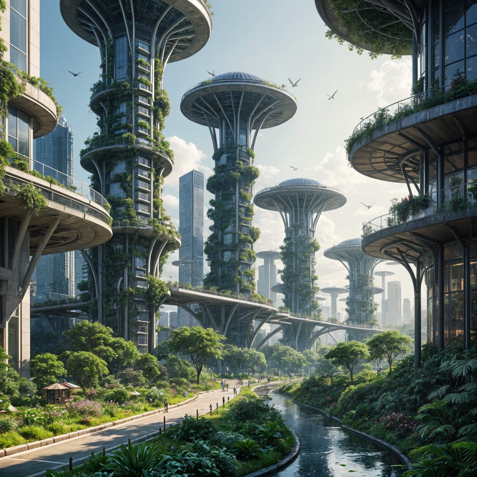 solarpunk city - solarpunk city