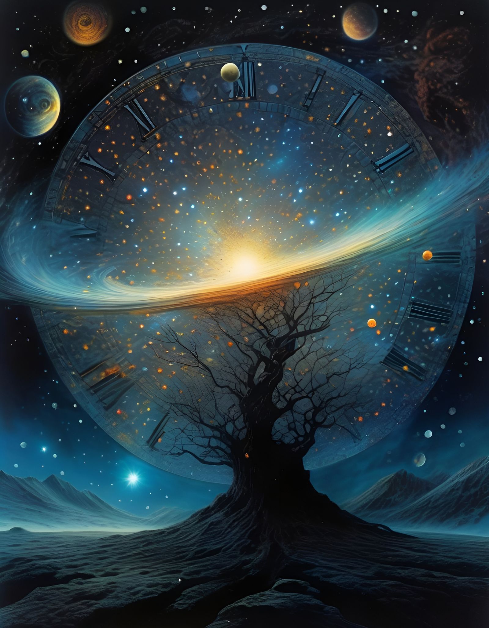 Big Bang. The beginning of time. - AI Generated Artwork - NightCafe Creator