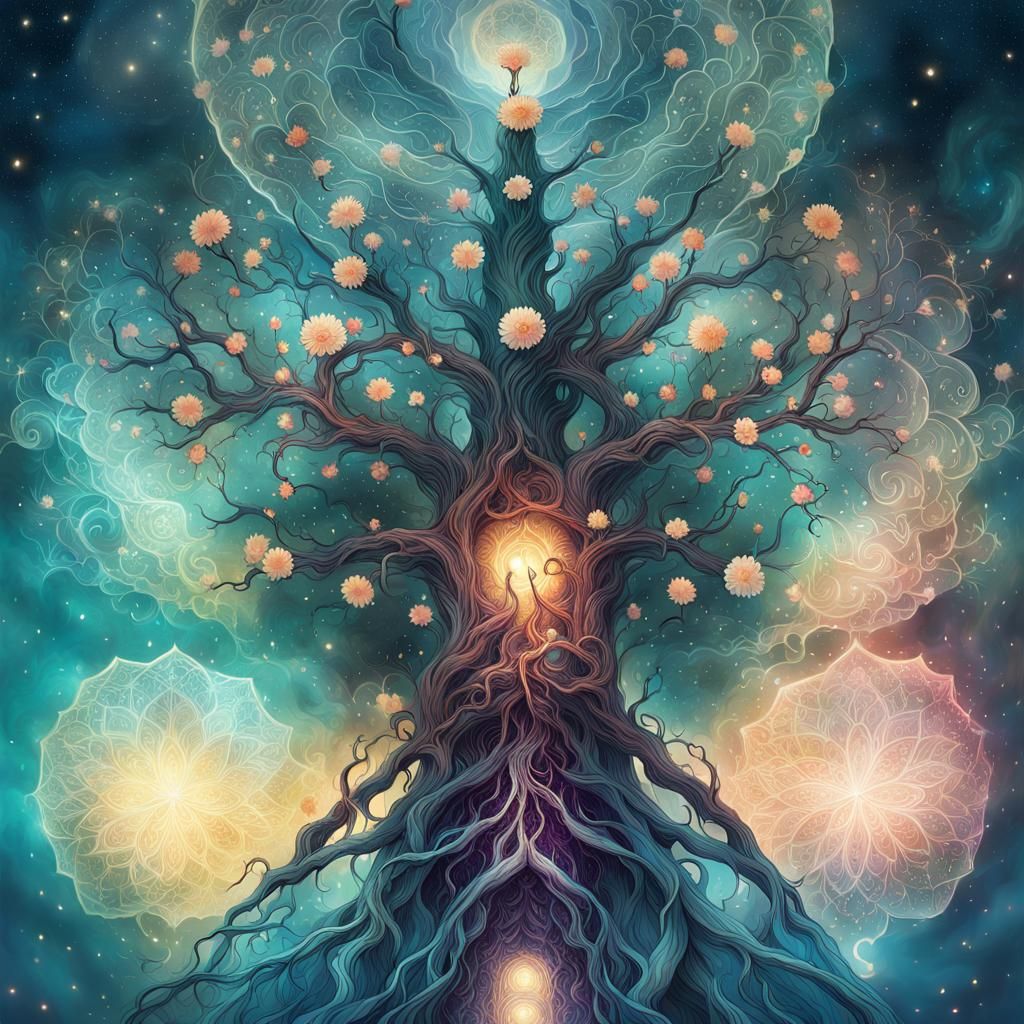 Tree of enlightenment - AI Generated Artwork - NightCafe Creator
