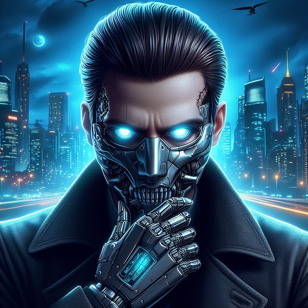 Evil Cyborg - AI Generated Artwork - NightCafe Creator