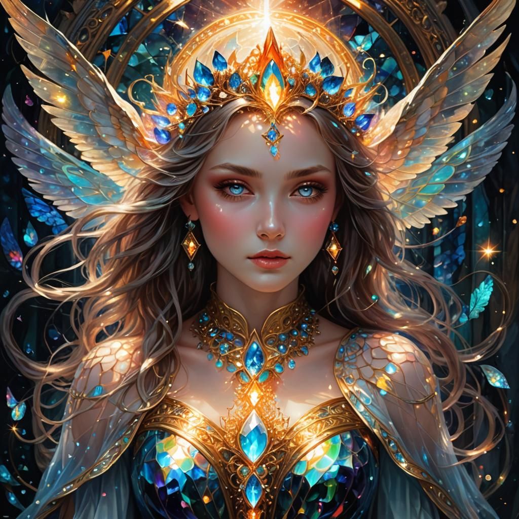 Mythical Fae Goddess - AI Generated Artwork - NightCafe Creator