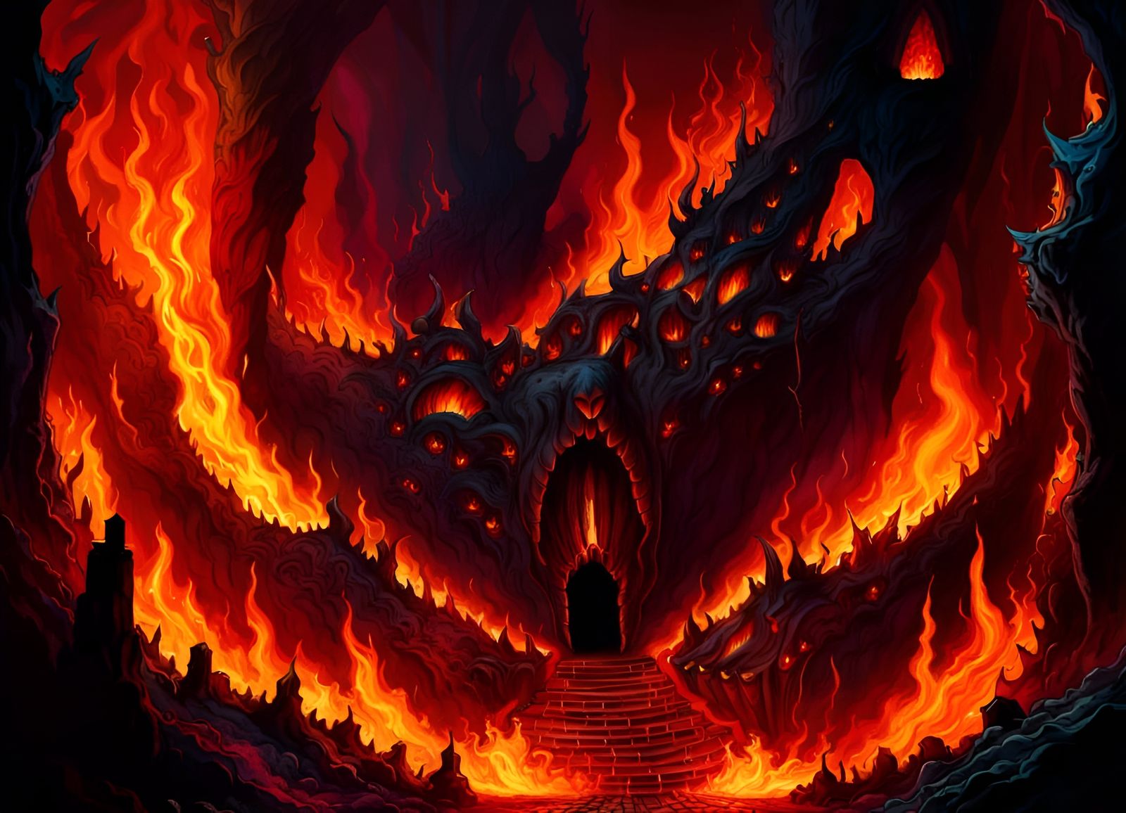 Hellish Times - AI Generated Artwork - NightCafe Creator