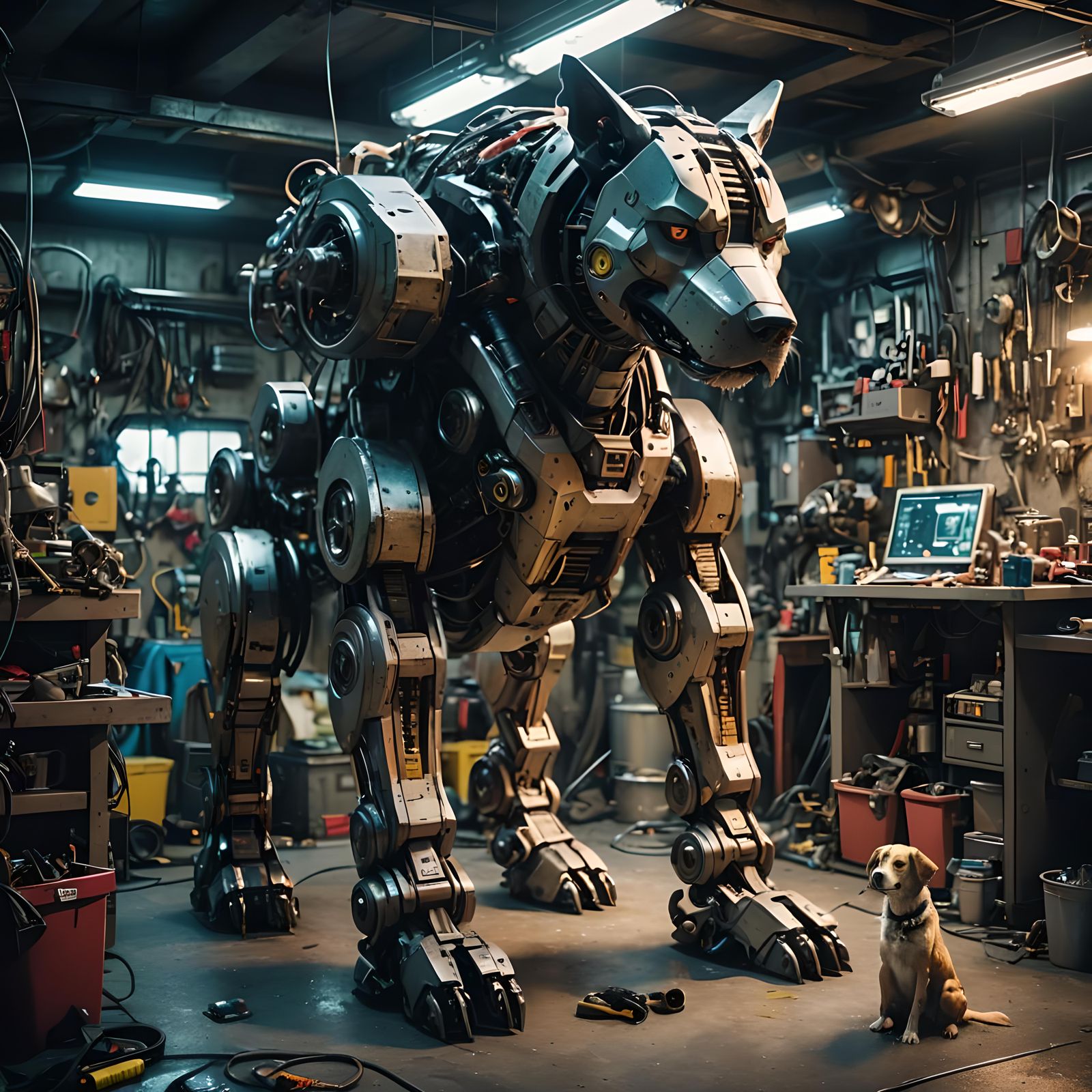 Mecha-Dog Artemis, by Lord Elboron - AI Generated Artwork - NightCafe ...