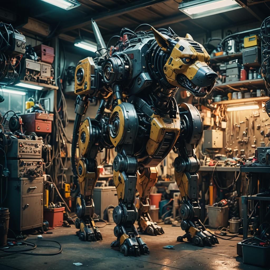 Mecha-Dog Casiopeia, by Lord Elboron - AI Generated Artwork - NightCafe ...