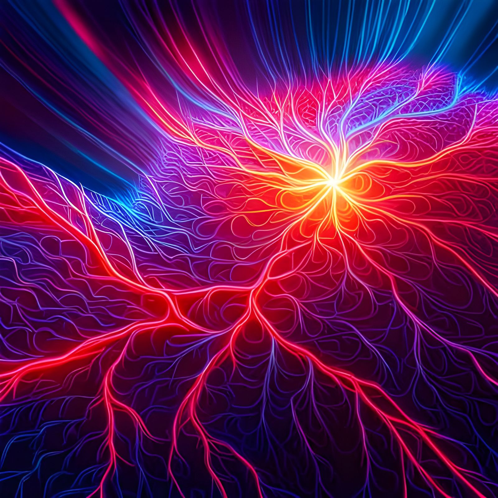 Neurons Sparkling in the Brain - AI Generated Artwork - NightCafe Creator