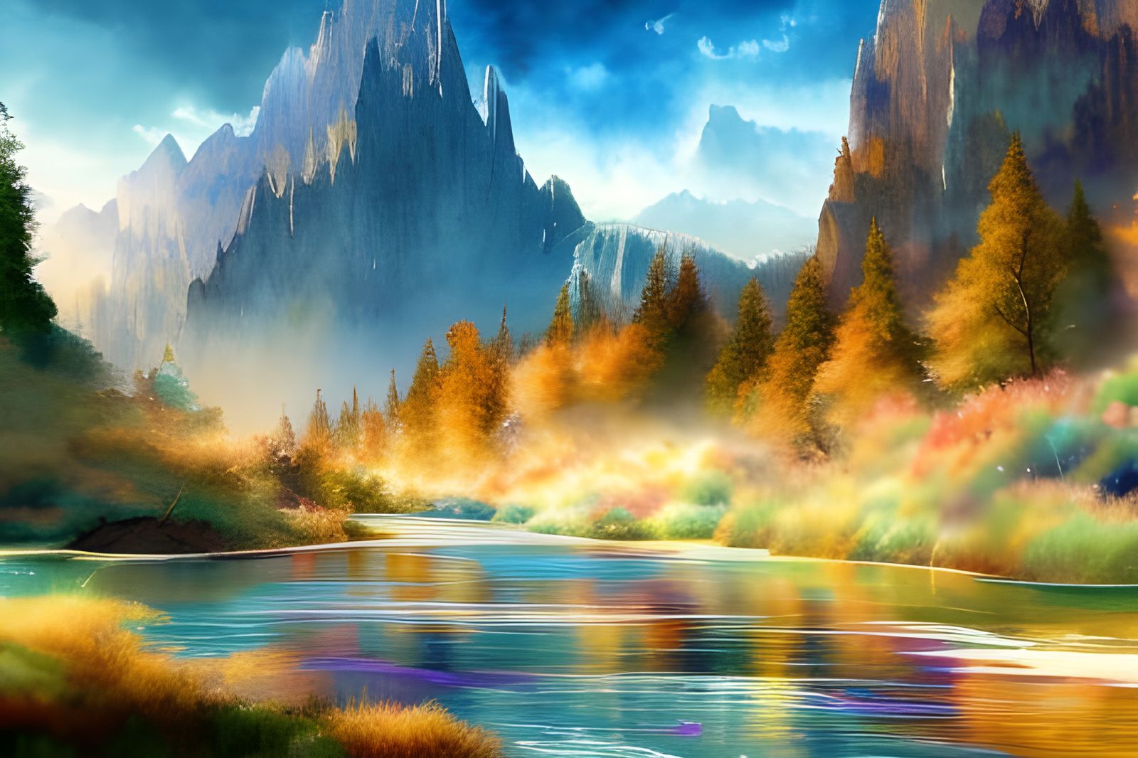 The Riverside - AI Generated Artwork - NightCafe Creator