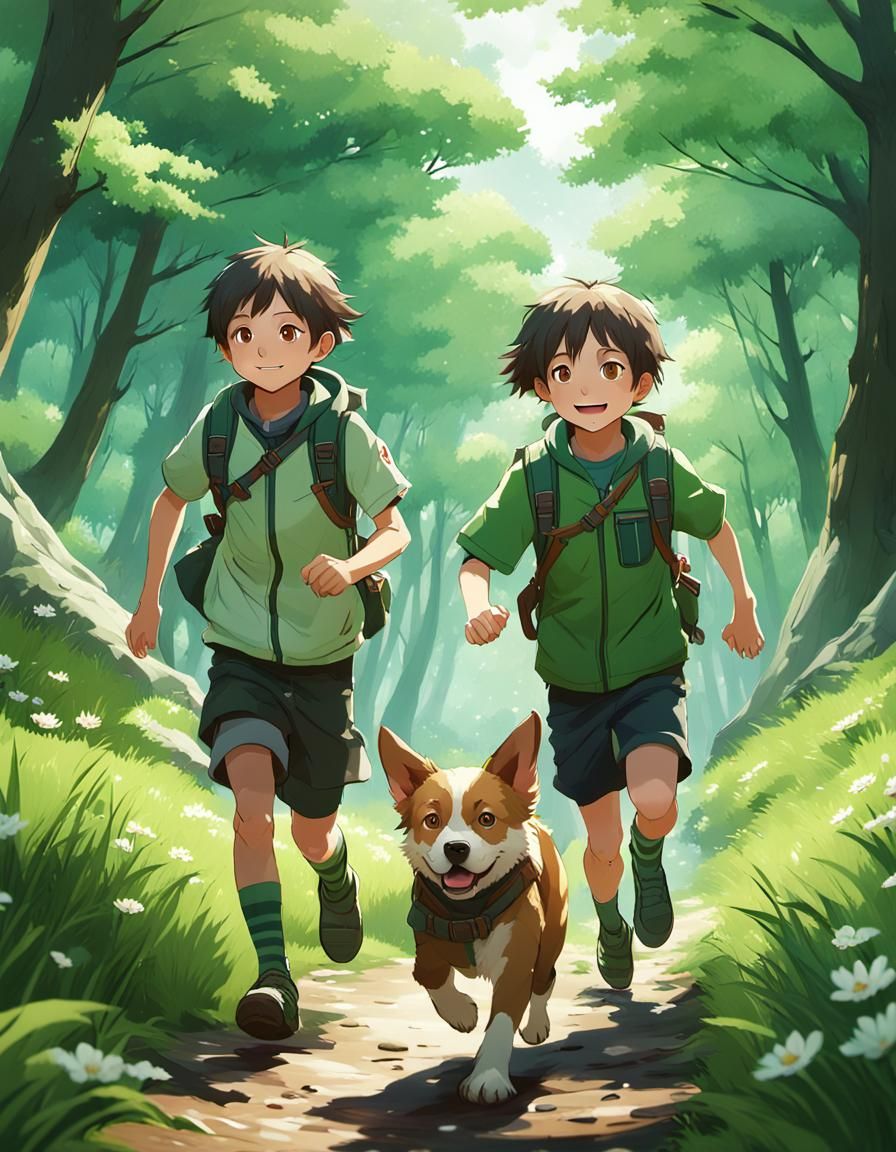 Siblings making new memories together - AI Generated Artwork ...