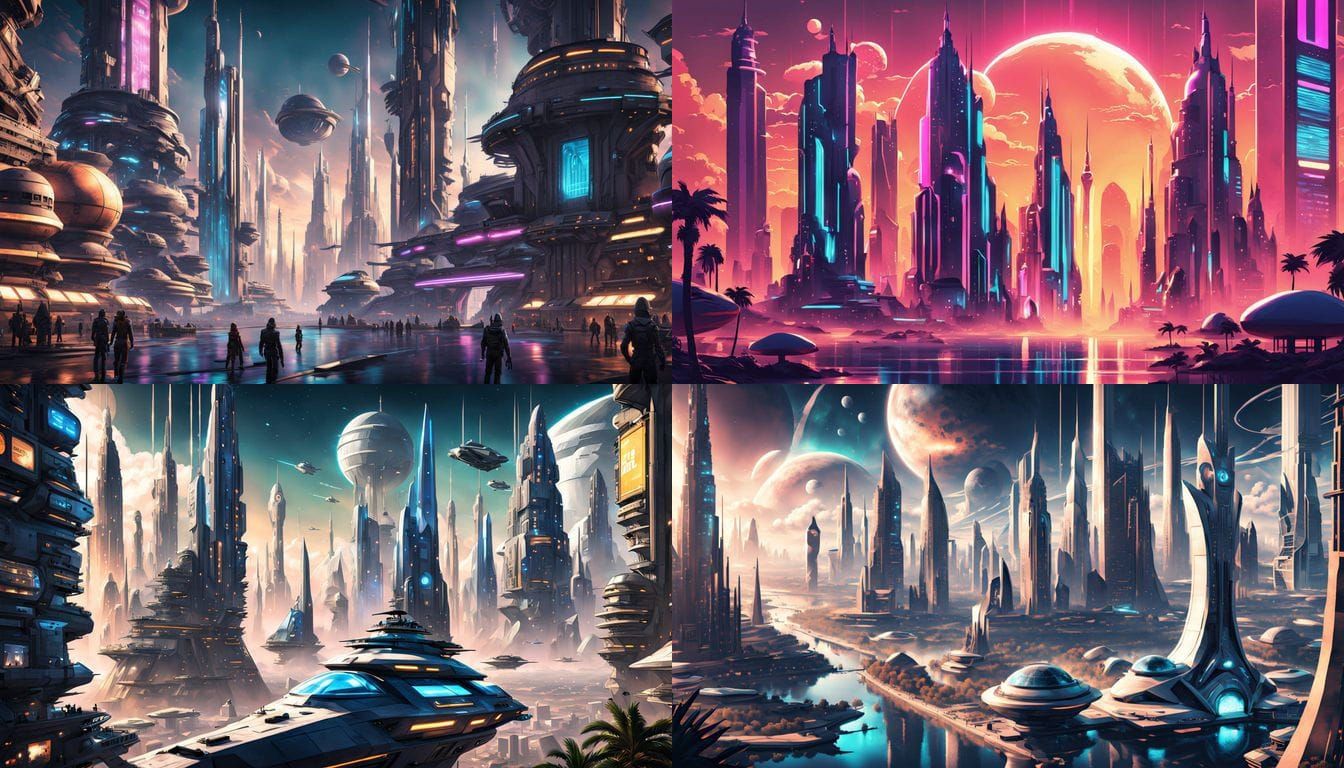 Galactic Disney World on Chandrila in High Republi... - AI Art