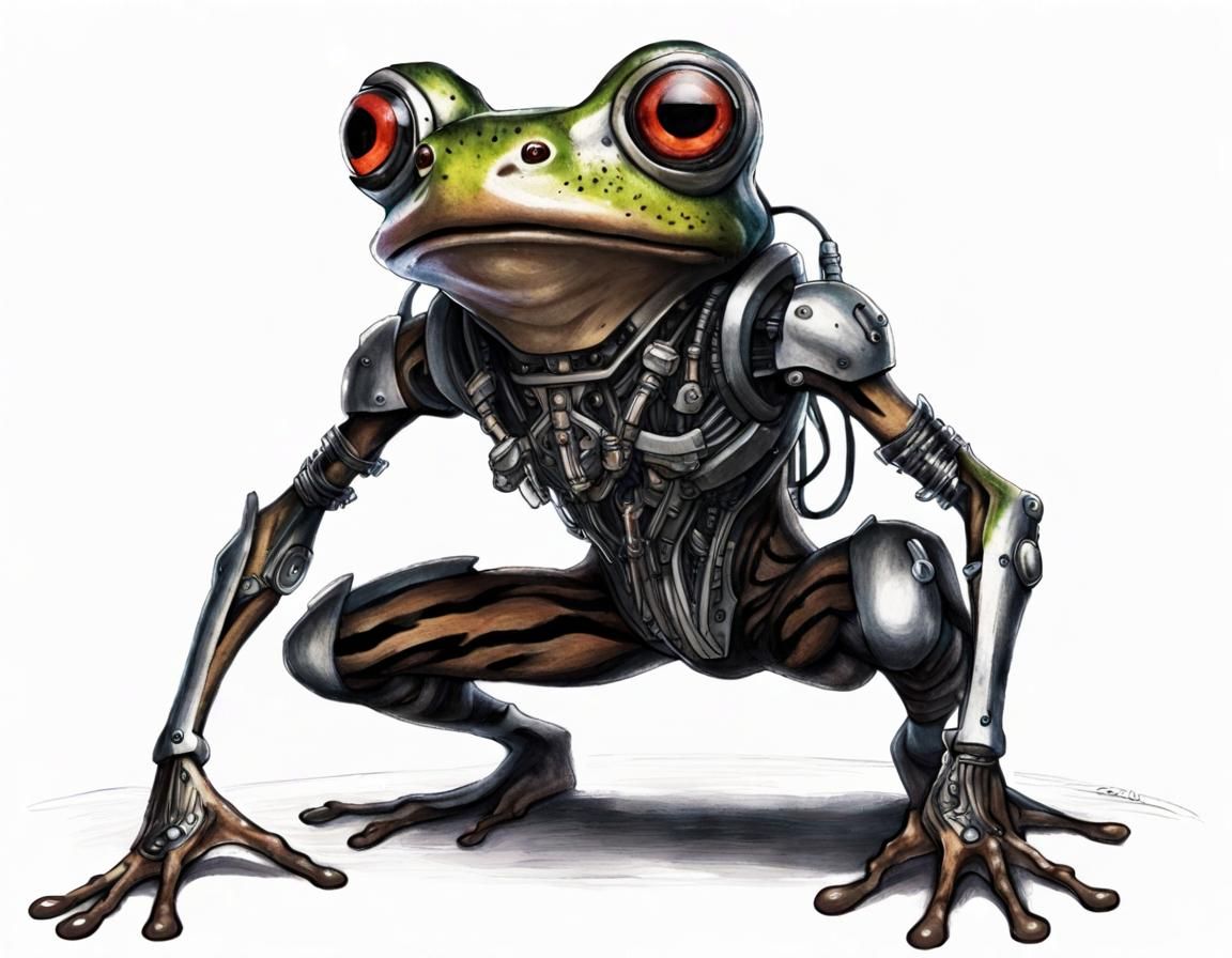 Cyberfrog - AI Generated Artwork - NightCafe Creator