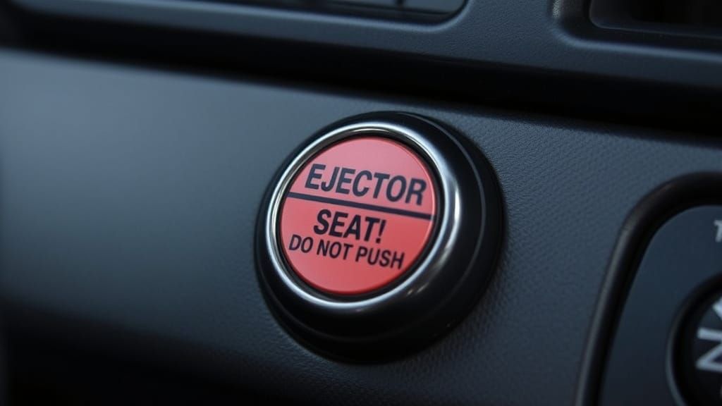 Dangerous Ejector Seat Button in a Futuristic Cont... - AI Art