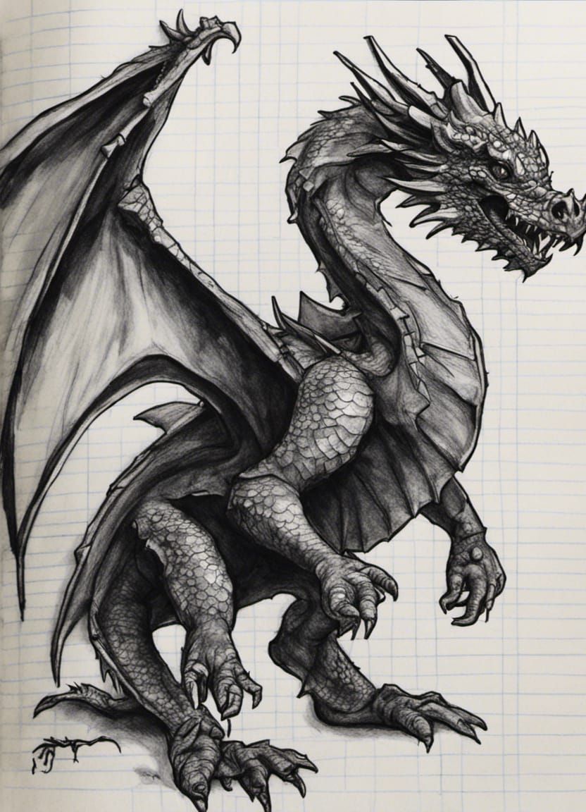 "Math Dragon," (Tyler Cartwright, age 13, 1983)