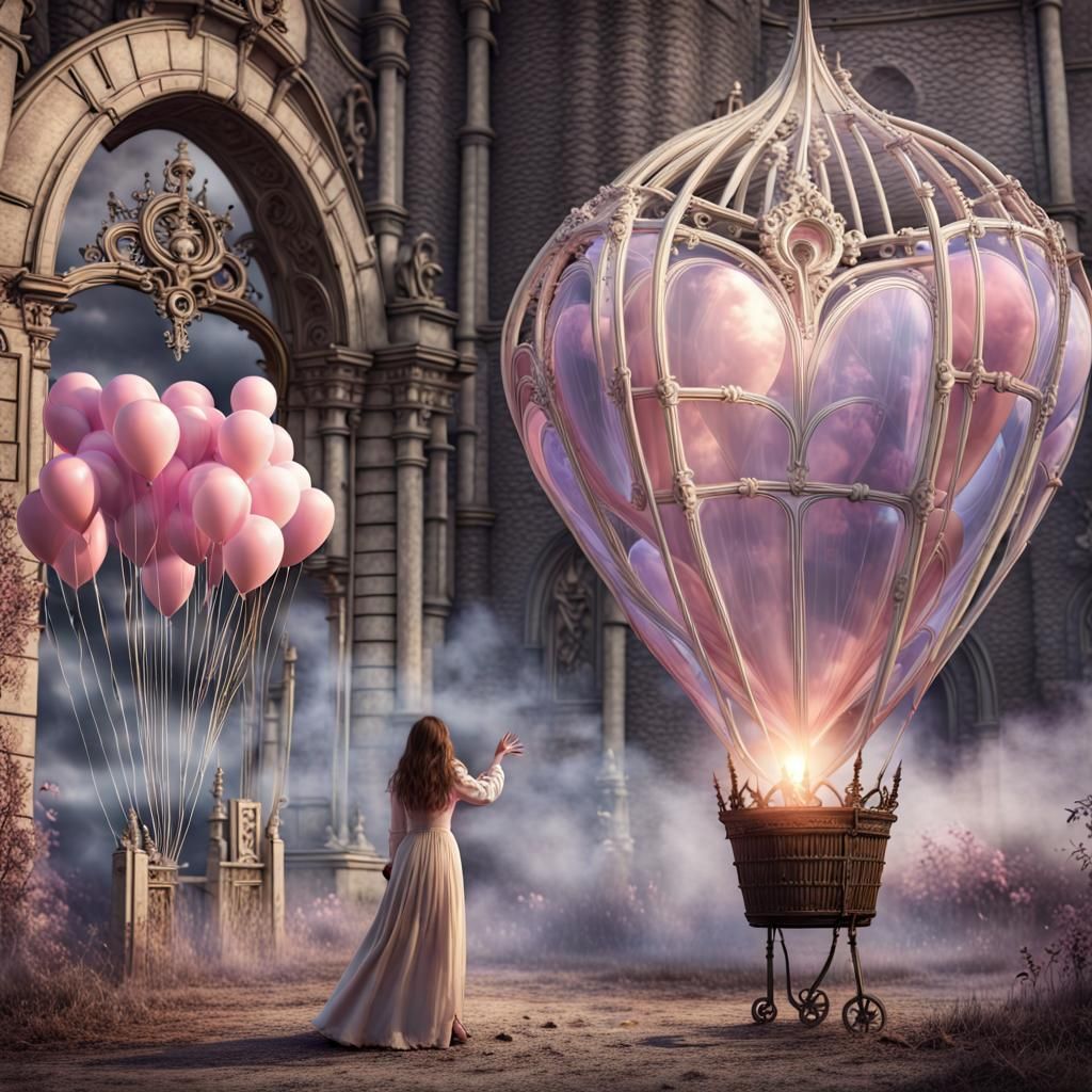 Dreamwalking Bone-Balloons - AI Generated Artwork - NightCafe Creator