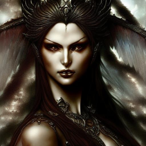 fallen angel, - AI Generated Artwork - NightCafe Creator