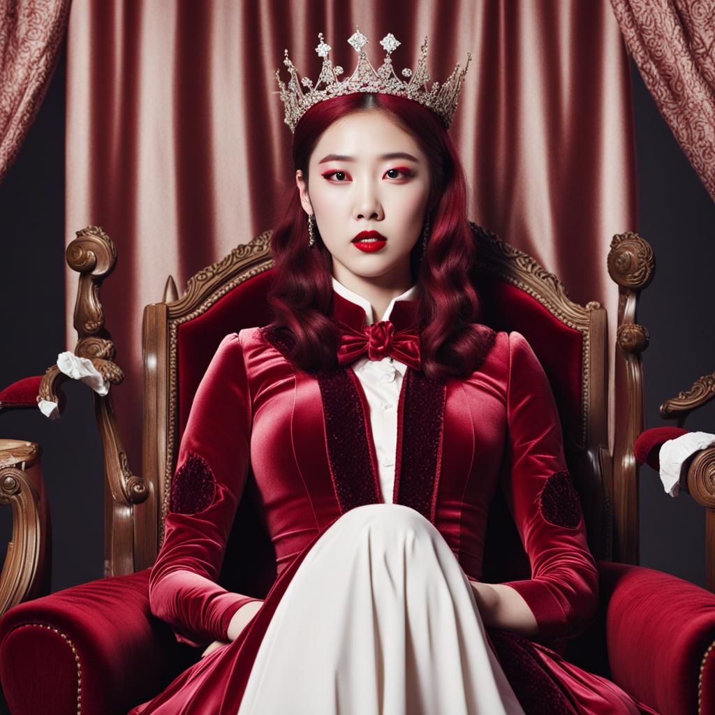 red velvet queen - AI Generated Artwork - NightCafe Creator