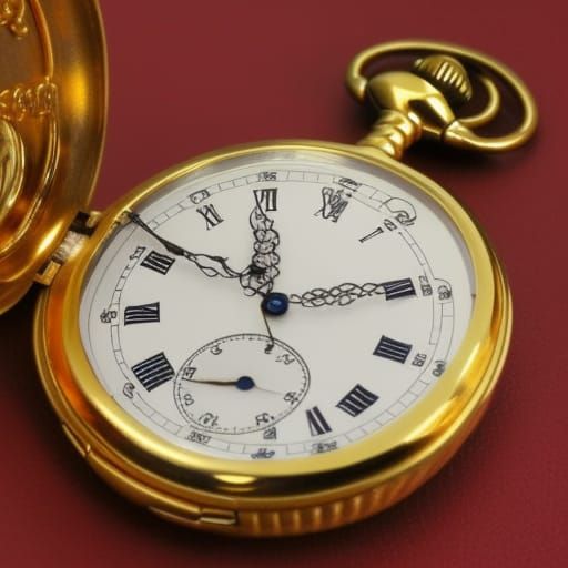 White rabbits pocket watch - AI Generated Artwork - NightCafe Creator