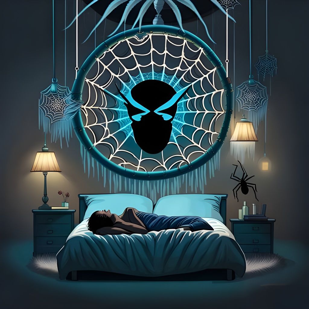 Spider Created Dream Catcher 4 - AI Generated Artwork - NightCafe Creator