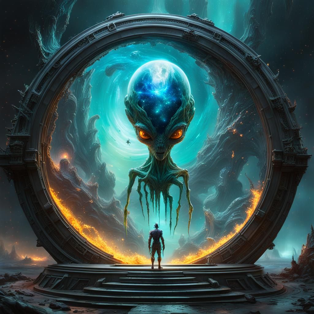 Alien Portal - AI Generated Artwork - NightCafe Creator