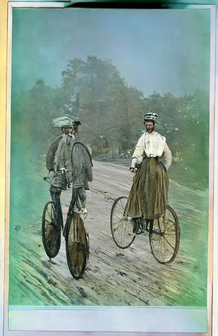 Riding Backwards - AI Generated Artwork - NightCafe Creator