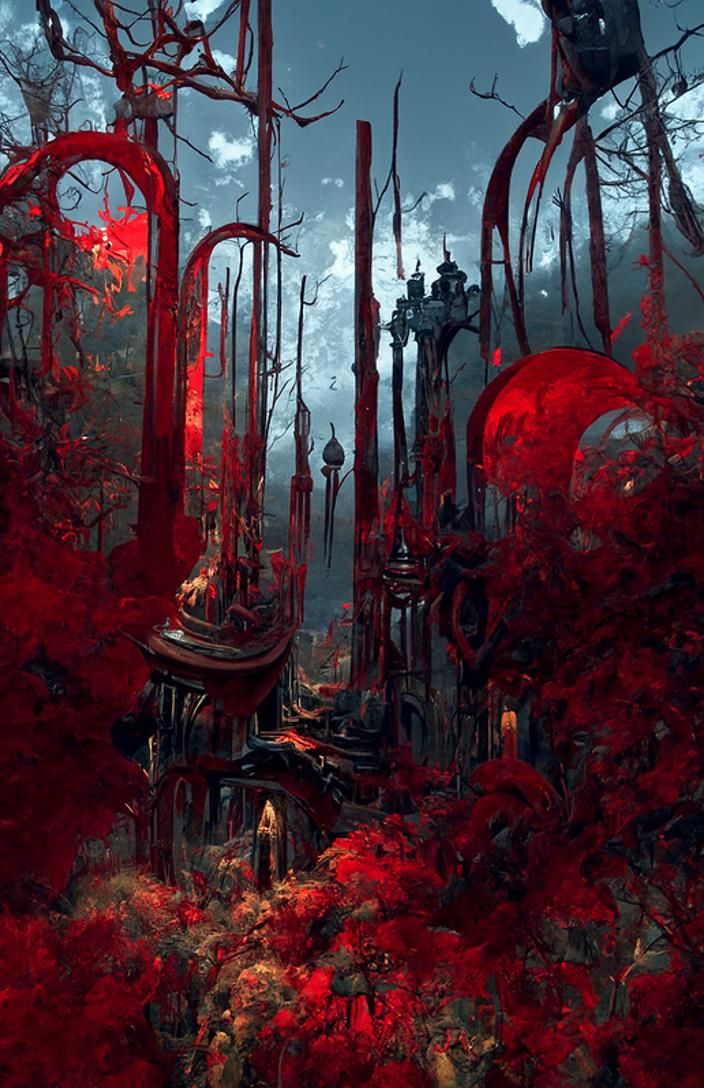 #modifiermonday Liminal Spaces: Bloody Trees in the Ichor Forest https ...